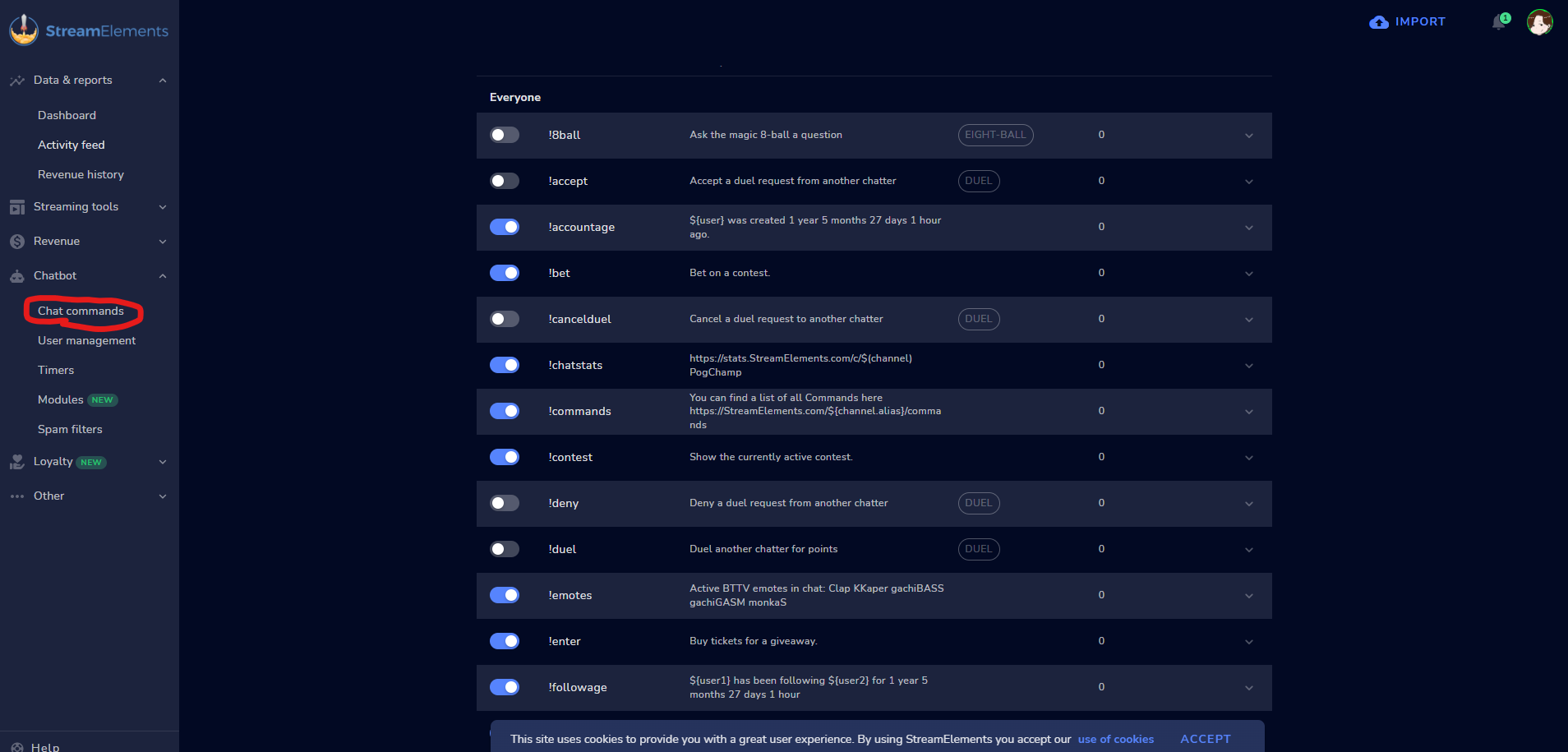 【Twitch】Streamelementsの導入方法・使い方 - ニートのはなちゃんが配信で稼ぐまで